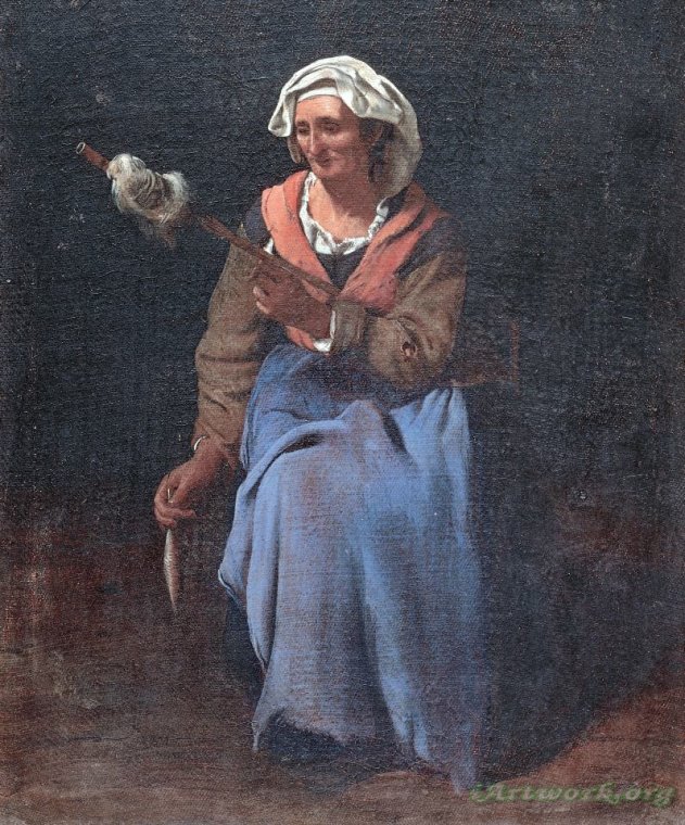 Michael Sweerts Old Peasant Painting - iArtWork.org