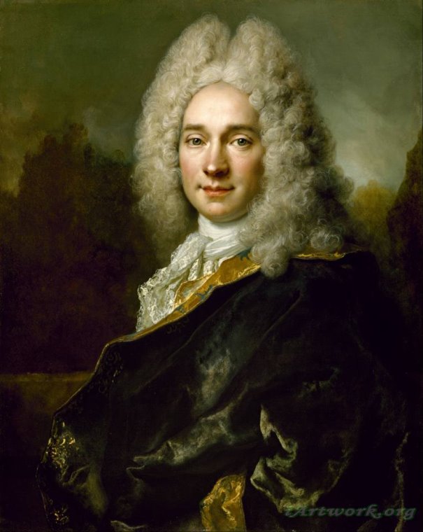 Nicolas de Largilliere Portrait of Pierre Cadeau De Mongazon Painting ...