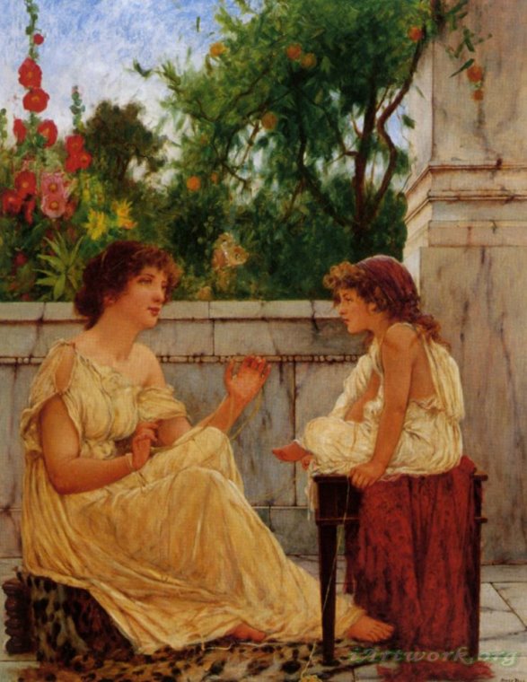 Oliver Rhys Ancient Pastimes Painting - iArtWork.org