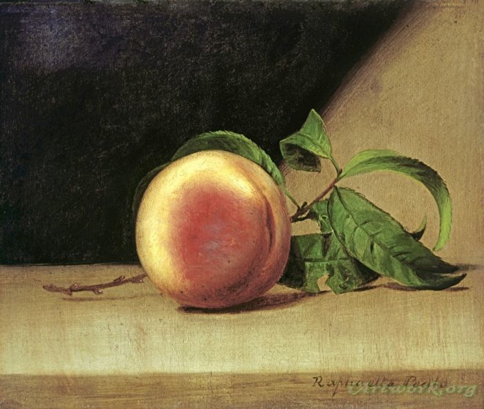 Raphaelle Peale Still Life with Peach Painting - iArtWork.org