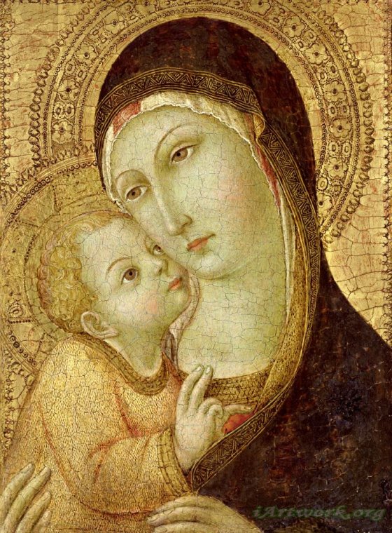 Sano di Pietro Madonna And Child Painting - iArtWork.org